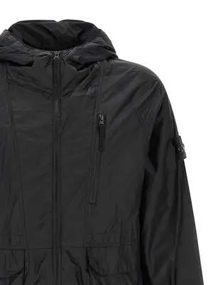 Stone Island 4100057 Cordura Ripstop Nylon Hooded Jacket - Blue