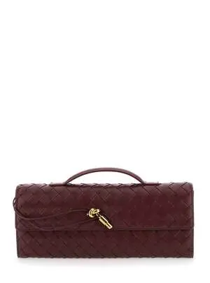 Bottega Veneta Andiamo Clutch With Handle And Intreccio Motif - Multicolor