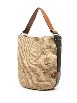 Isabel Marant Étoile Bayia Raffia Bucket Bag