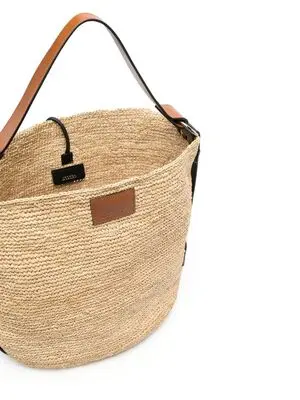 Isabel Marant Étoile Bayia Raffia Bucket Bag