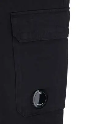 C.P. COMPANY Cargo Pants With Logo Plate - Multicolor