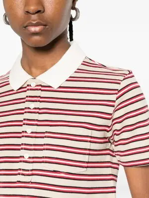 A.p.c. Striped Organic Cotton Polo Shirt - Multicolor