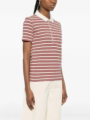 A.p.c. Striped Organic Cotton Polo Shirt - Multicolor
