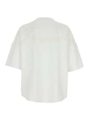 Jacquemus White 'le T-shirt Atelier' T-shirt In Cotton