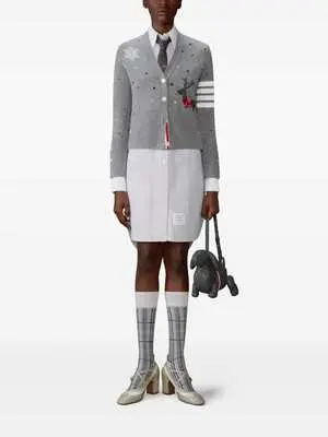 Thom Browne Striped Cotton Mini Dress
