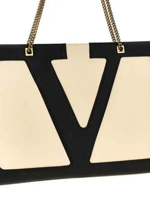 Valentino Garavani Viva Superstar" Grande Nappa Leather Shopping Bag - Multicolor