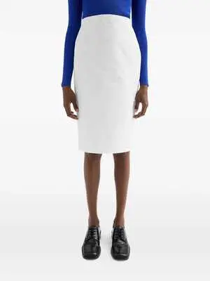 JIL SANDER Technical Faille Midi Skirt