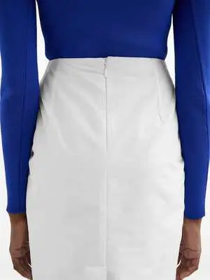 JIL SANDER Technical Faille Midi Skirt