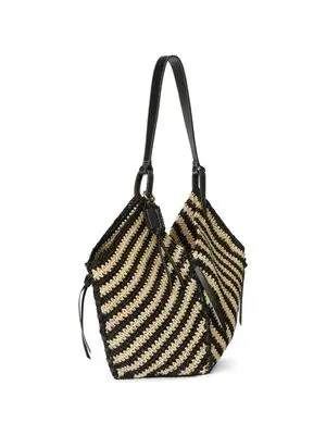 Isabel Marant Étoile Two-tone Raffia Shoulder Bag - Multicolor