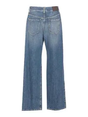Brunello Cucinelli Wide Leg Jeans - Blue