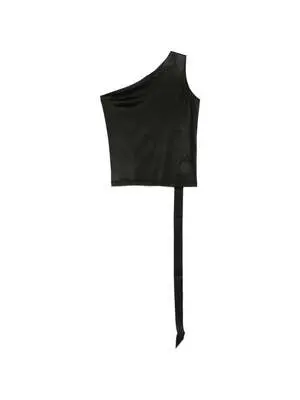Rick Owens Asymmetrical One-shoulder Top - Black