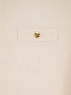 Moncler Cotton Crewneck T-shirt With Gold Button Detail