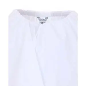 Max Mara Cotton Boatneck Shirt With Jewel Buttons