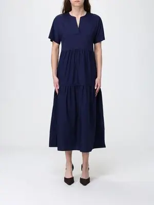 Max Mara Tiered Dress - Blue