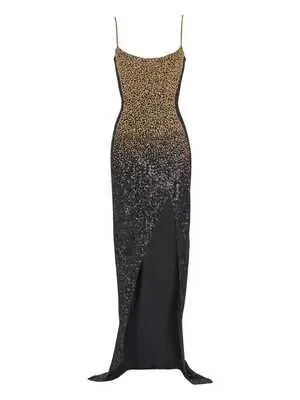 Balmain Long Embroidered Dress - Multicolor