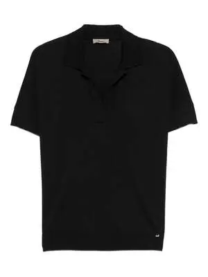 Herno Lyocell Blend Jersey Polo - Black