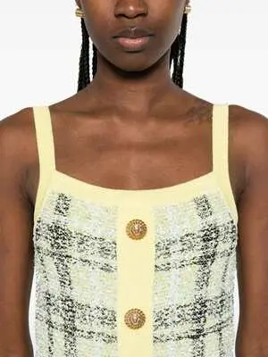 Balmain Short Dress With Buttons
