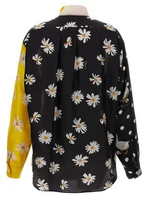 Moschino Patchwork Print Silk Shirt - Multicolor
