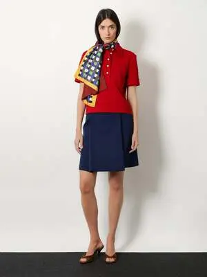 Miu Miu Multicolored Silk Scarf - Multicolor