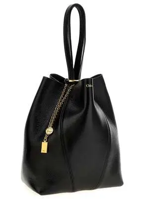 Chloé Spin Shoulder Bag - Black
