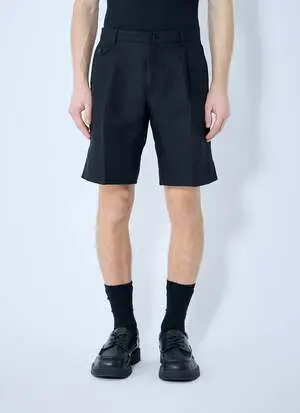 Dolce & Gabbana Tailored Linen Shorts - Black