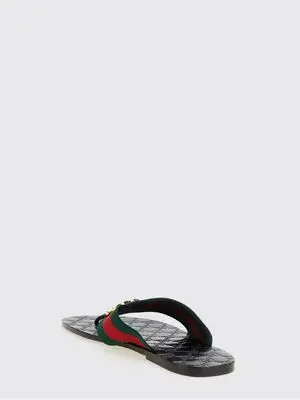 Gucci Embossed Rubber Sandals