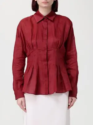 Max Mara MAX MARA STUDIO Classic Collar Shirt Red