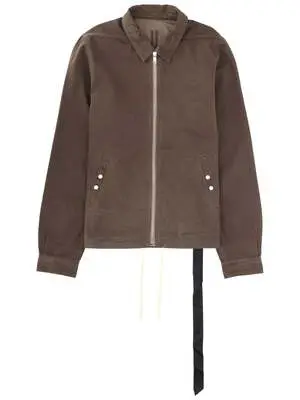 Rick Owens Cotton Zip-up Jacket - Brown