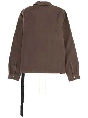 Rick Owens Cotton Zip-up Jacket - Brown