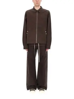 Rick Owens Cotton Zip-up Jacket - Brown