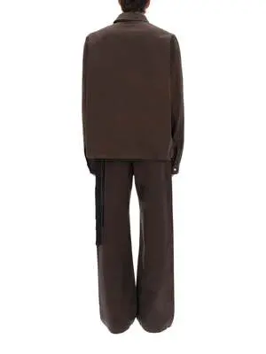 Rick Owens Cotton Zip-up Jacket - Brown