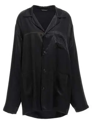Balenciaga Oversized Viscose & Cupro Blend Shirt