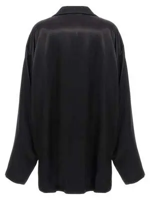 Balenciaga Oversized Viscose & Cupro Blend Shirt
