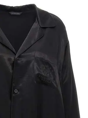 Balenciaga Oversized Viscose & Cupro Blend Shirt