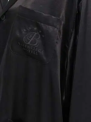 Balenciaga Oversized Viscose & Cupro Blend Shirt