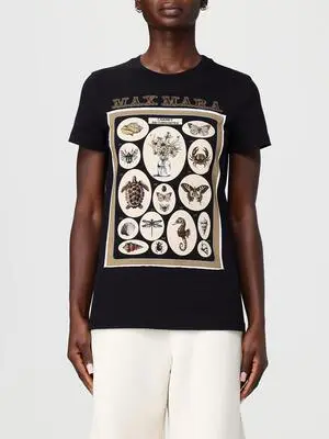 Max Mara Short Sleeve Graphic T-shirt - Black