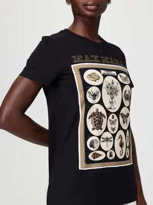Max Mara Short Sleeve Graphic T-shirt - Black