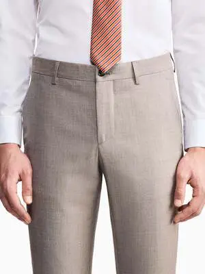 Giorgio Armani Soho Line Single-breasted Suit In Wool, Silk And Linen Grisaille - Gray