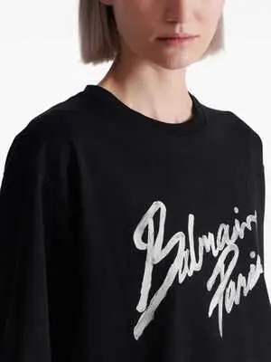Balmain Logo T-shirt - Black