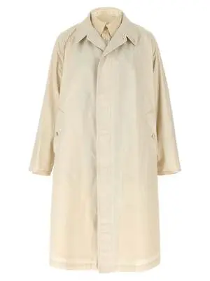 MAISON MARGIELA Layered Trench Coat - Cream