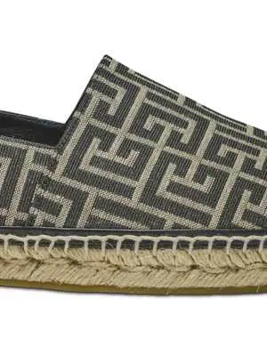 Balmain Monogram Jacquard Espadrilles - Multicolor