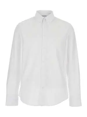 Burberry White Shirt With Button Down Collar In Cotton