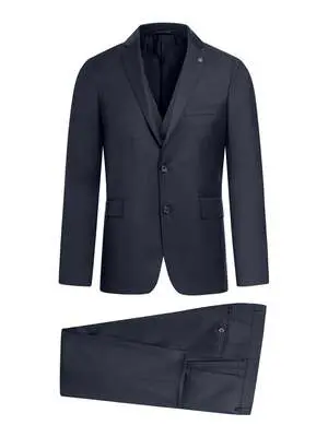 Tagliatore Tailored Wool Suit With Vest - Blue