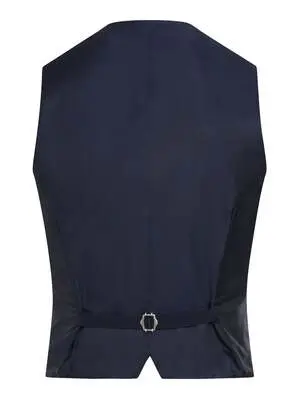Tagliatore Tailored Wool Suit With Vest - Blue
