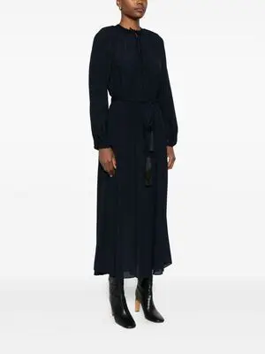 FORTE_FORTE Crepe De Chine Long Dress - Multicolor