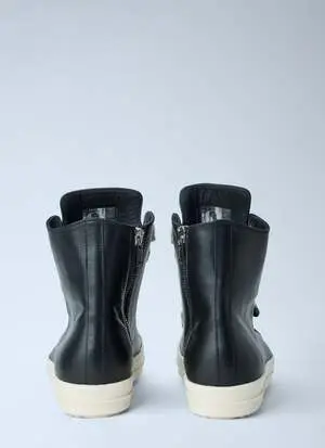 Rick Owens Jumbolace Low-top Leather Sneakers