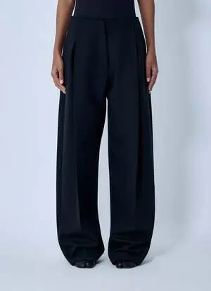 Sportmax Wool-blend Wide-leg Tailored Pants