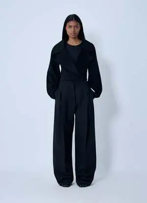 Sportmax Wool-blend Wide-leg Tailored Pants