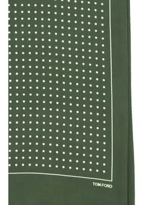 TOM FORD Polka Dot Scarf - Green