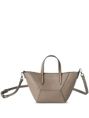 Brunello Cucinelli BRUNELLO CUCINELLI Mini Bag In Calfskin With Monili Gray